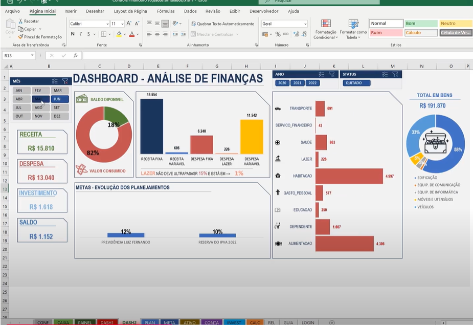 Planilha Controle Financeiro Pessoal e Familiar – Planilhas Excel Prontas